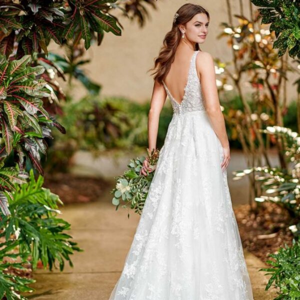 D3787 Wedding Dress by Essense of Australia ⋆ Precious Memories Bridal Shop